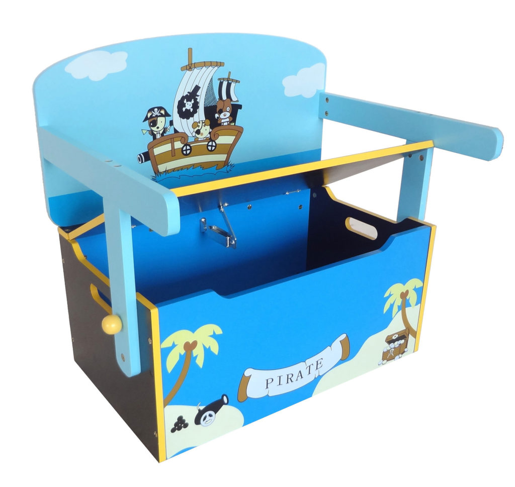 Kiddi Style Convertible Toy Box + Bench & Table + Chair (Blue) – Kiddy ...
